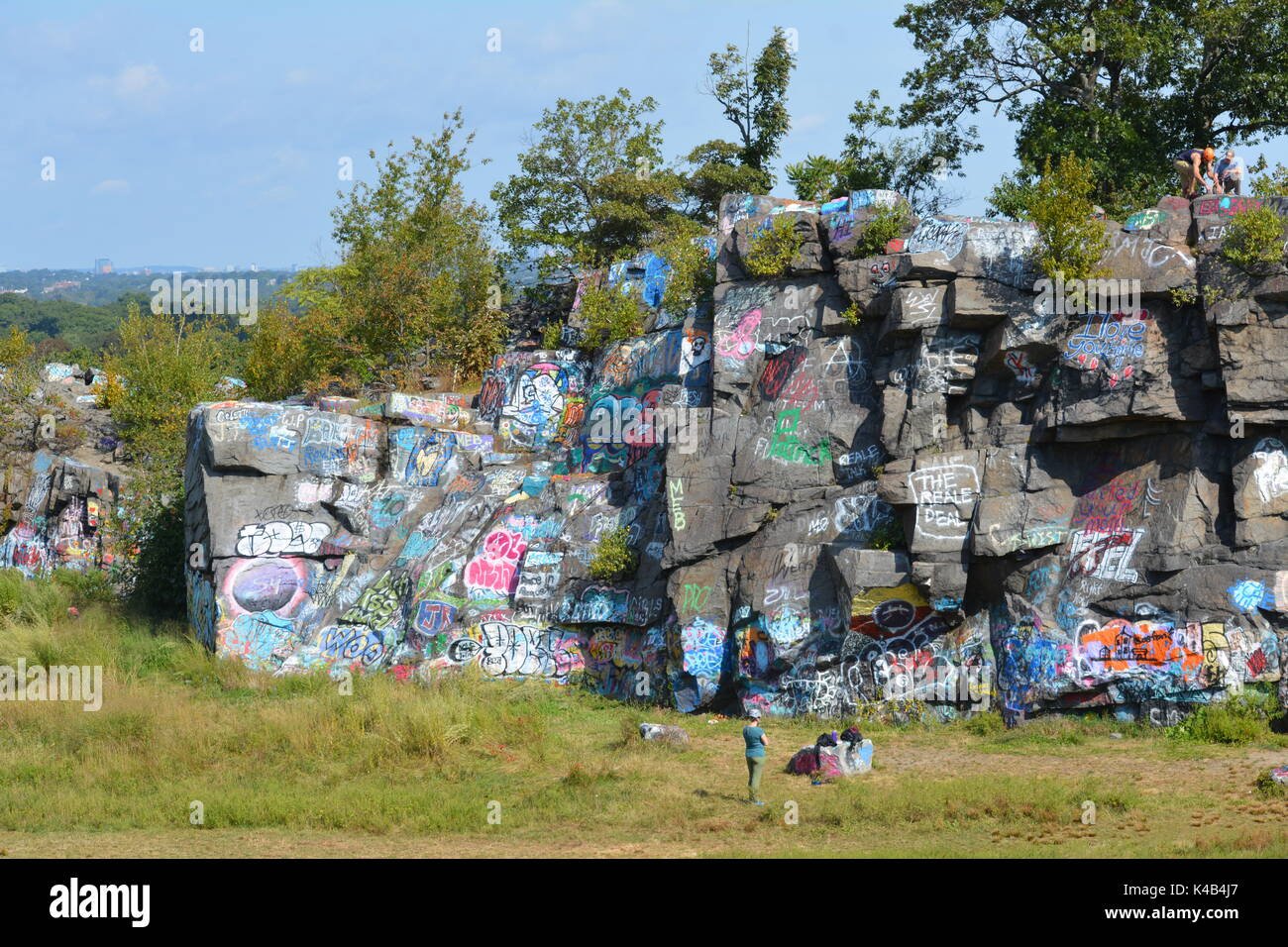 Exploring abandoned quarry mine High Resolution Stock Photography and ...