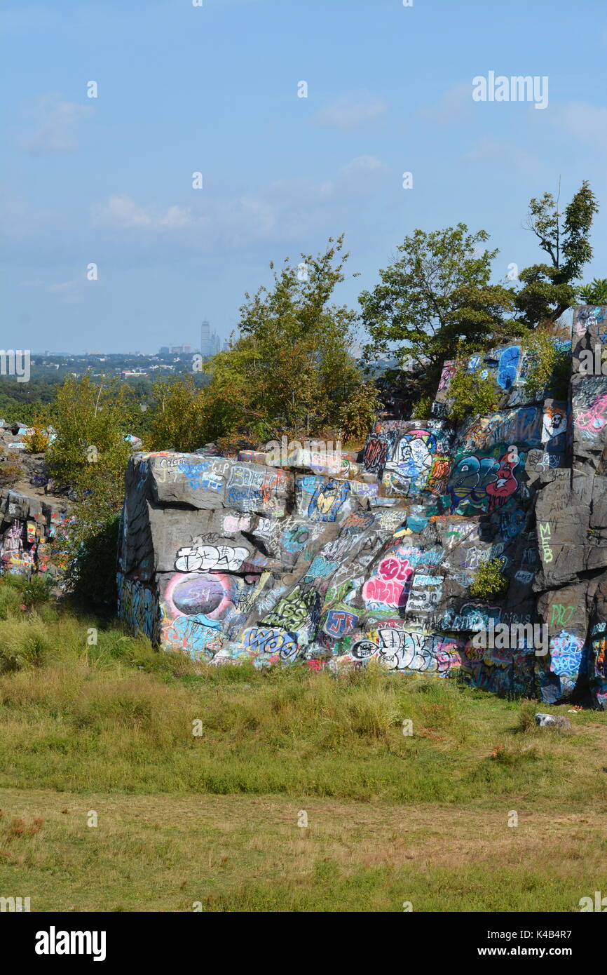 Exploring abandoned quarry mine High Resolution Stock Photography and ...
