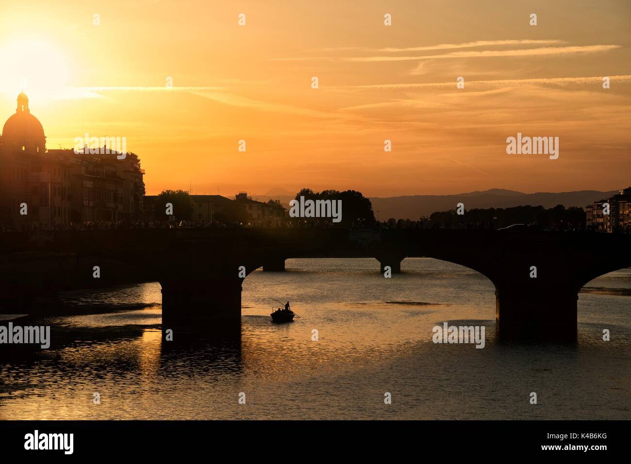 Sunset in Florence Stock Photo - Alamy