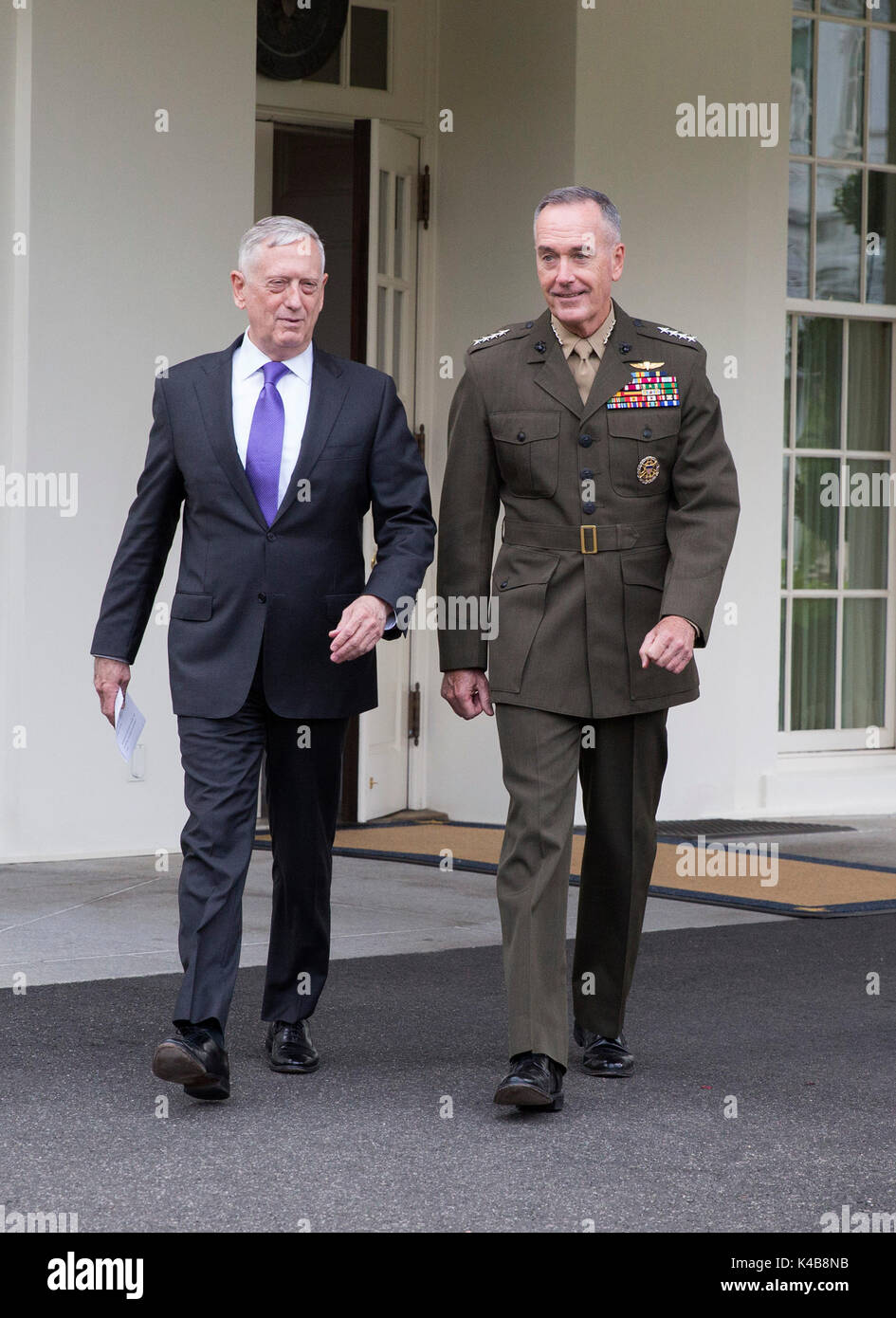 United States Secretary of Defense James Mattis makes a statement on a ...