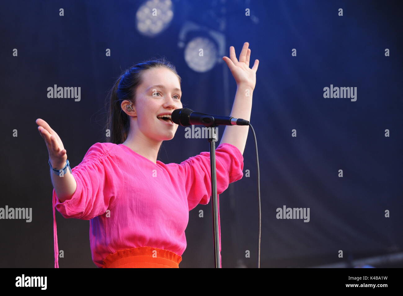 Oslo, Norway. 10th Aug, 2017. The Norwegian singer Sigrid Solbakk Raabe ...
