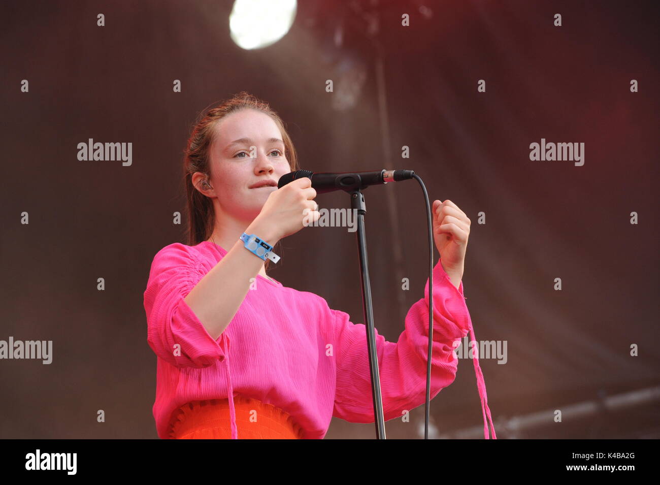 Oslo, Norway. 10th Aug, 2017. The Norwegian singer Sigrid Solbakk Raabe ...