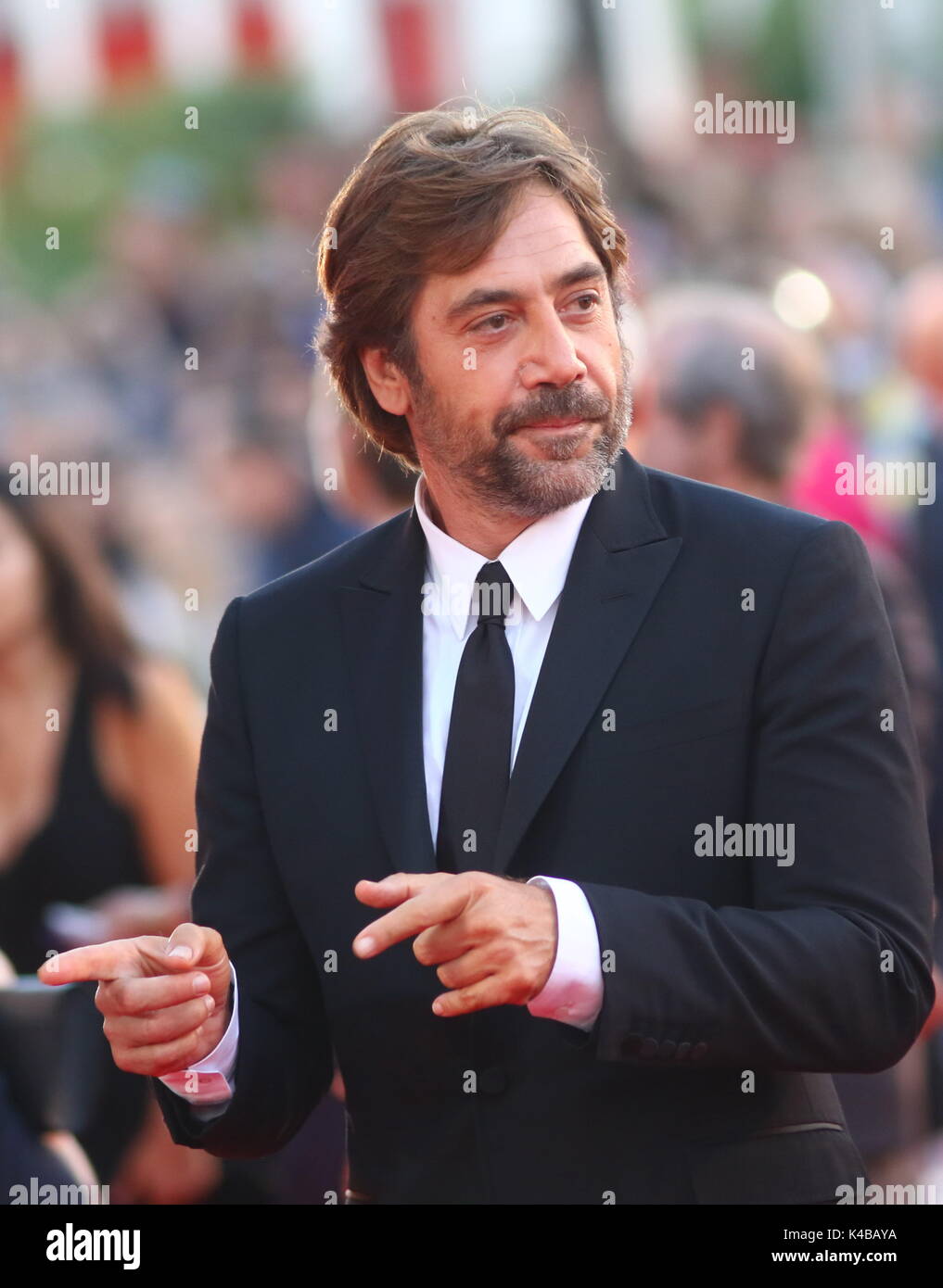 Venice, Italy. 5th Sep, 2017. Actor attends Javier Bardem attends ...