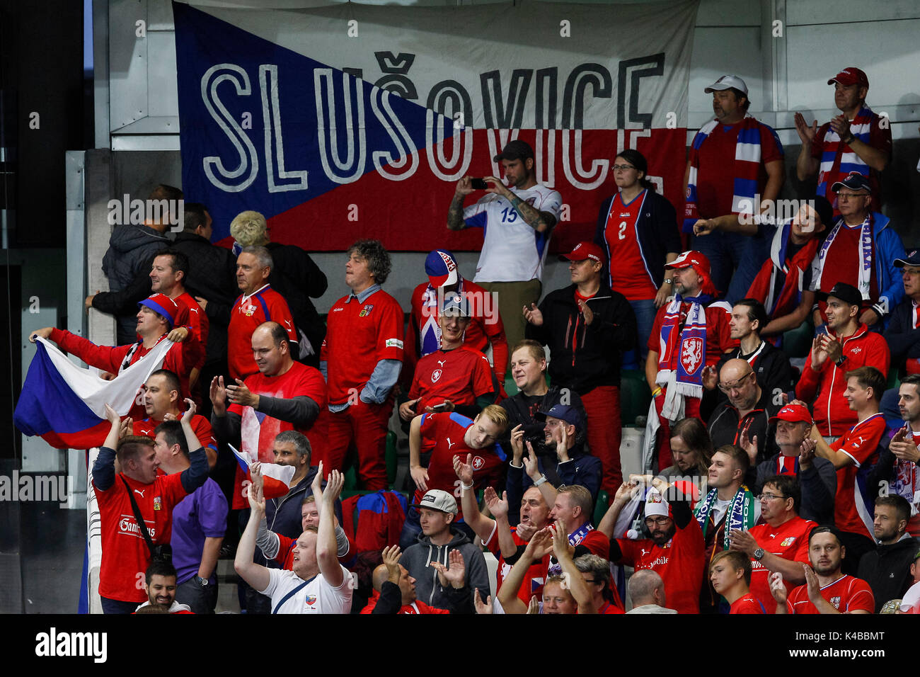 Czech Republic fans during the FIFA World Cup 2018 Qualifying Group C ...