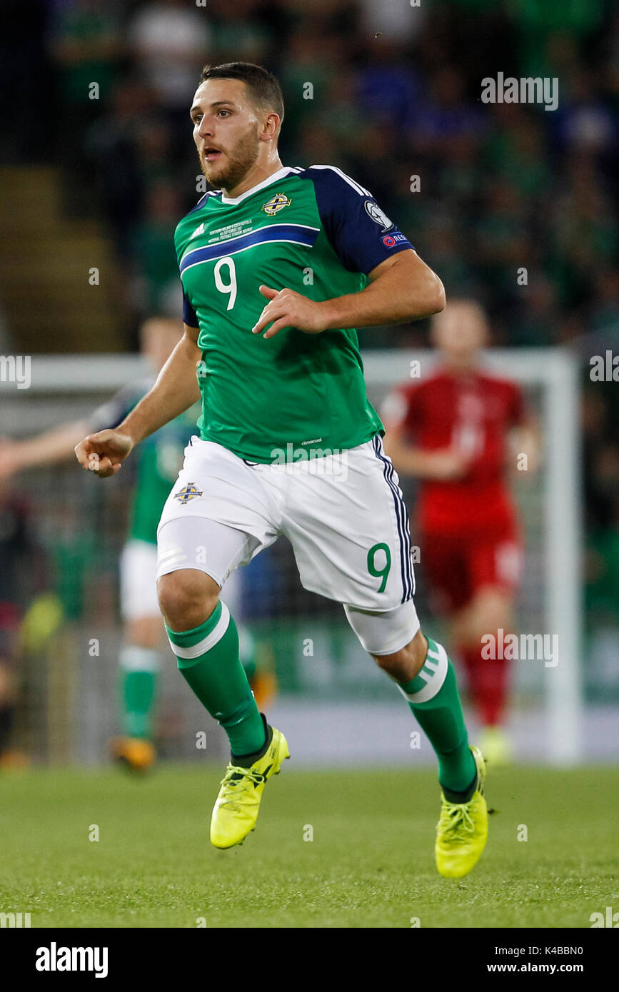 Conor Washington of Northern Ireland during the FIFA World Cup 2018 ...