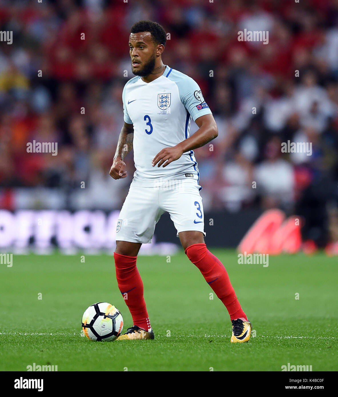 RYAN BERTRAND OF ENGLAND ENGLAND V SLOVAKIA WEMBLEY STADIUM LONDON ...