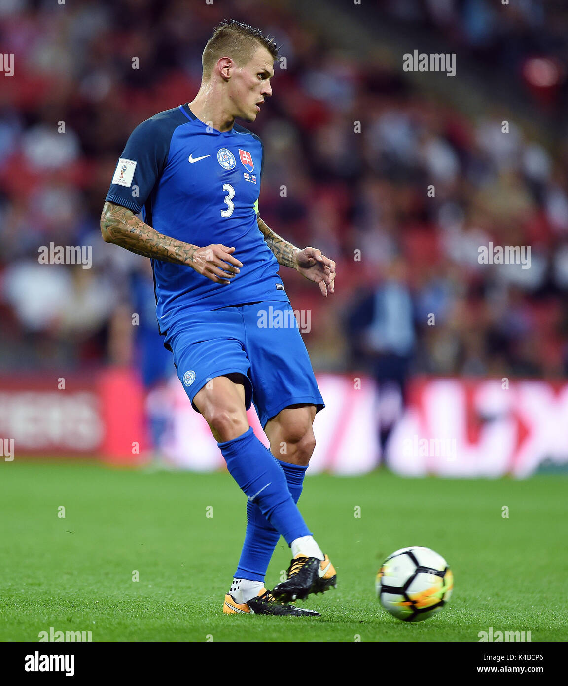 MARTIN SKRTEL OF SLOVAKIA ENGLAND V SLOVAKIA WEMBLEY STADIUM LONDON ...