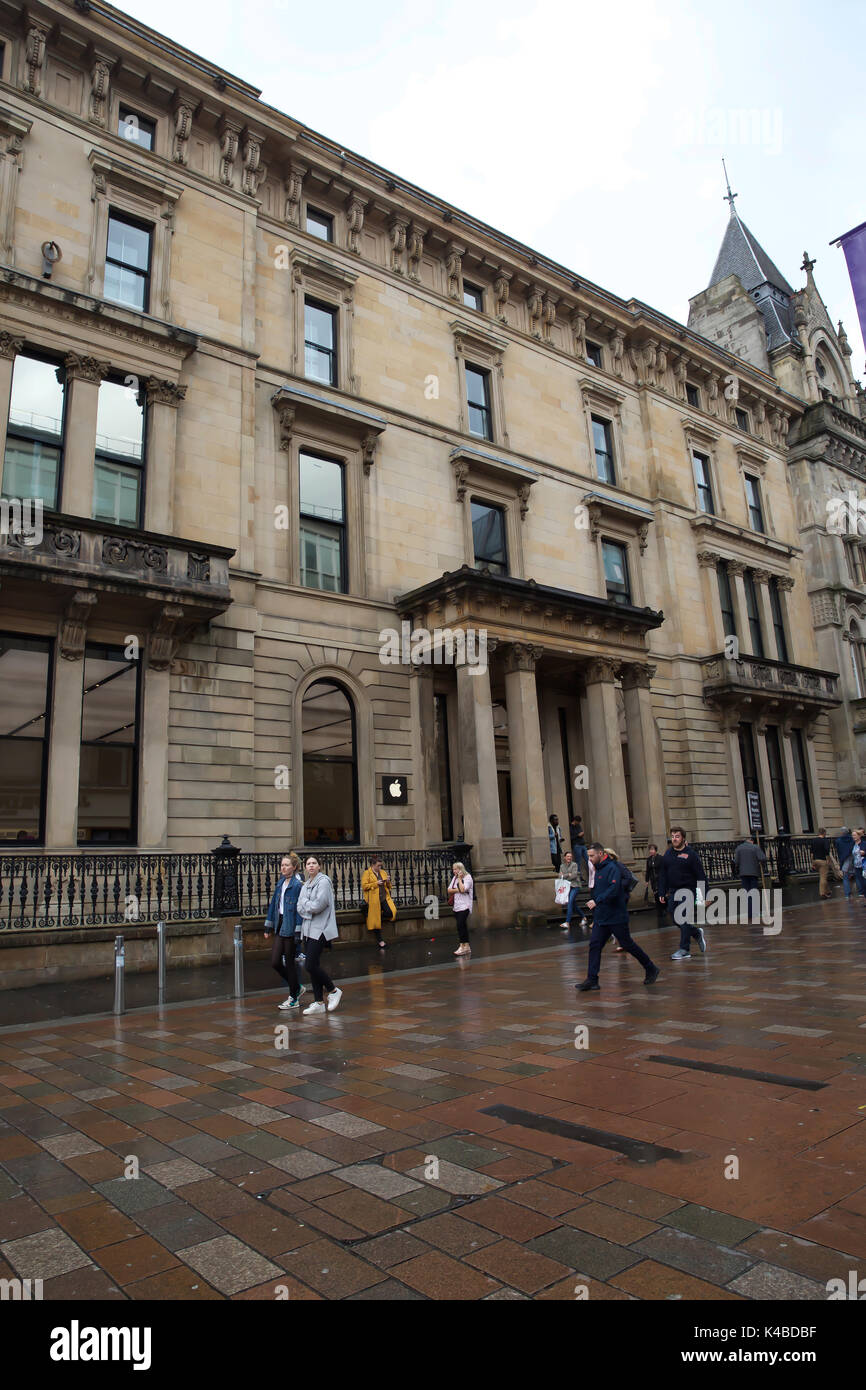 Glasgow, UK. 5th Sep, 2017. Grey and dismal skies over the city centre ...