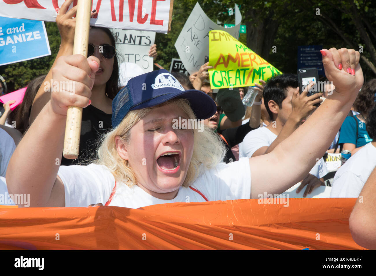 Washington, United States Of America. 05th Sep, 2017. Supporters of the ...