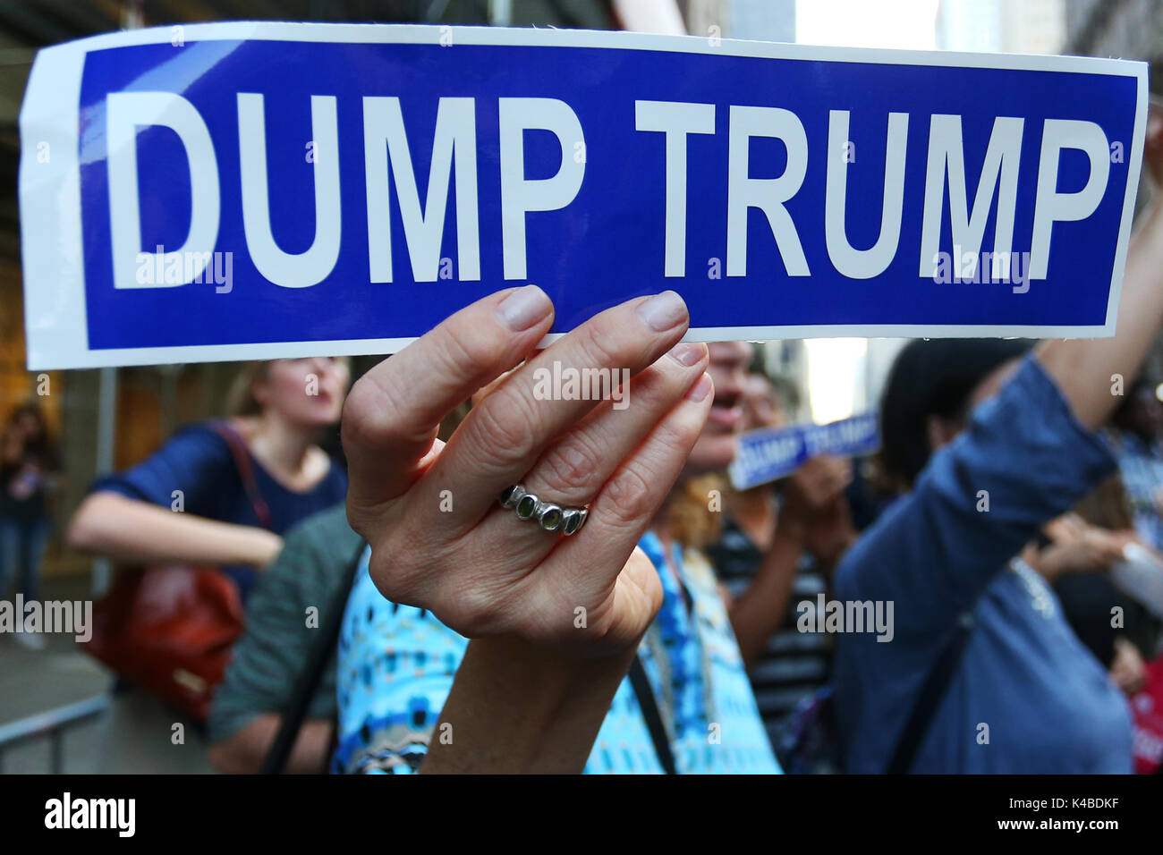 New York City, New York, USA. 4th Sep, 2017. DACA protest participants ...