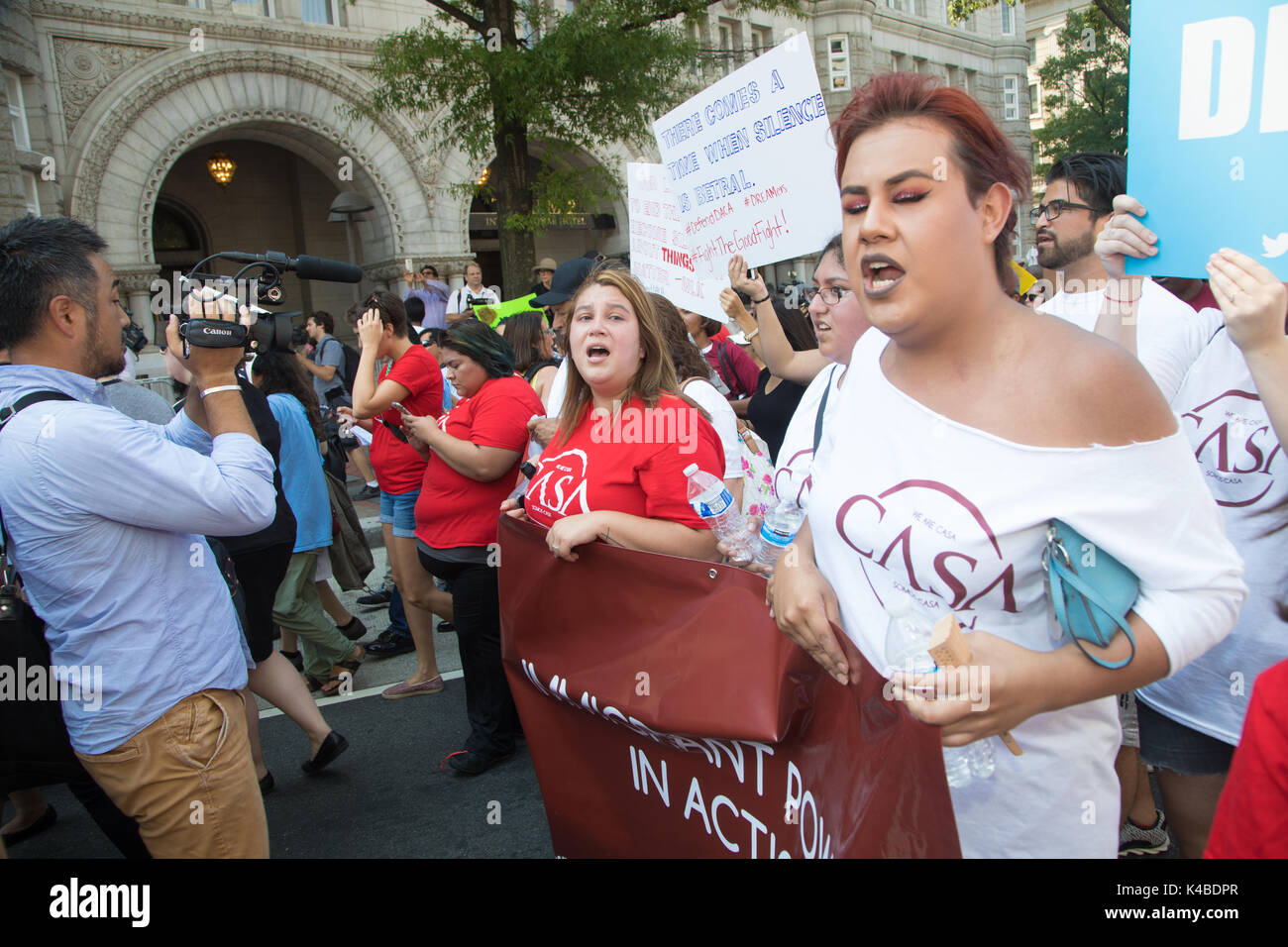 Washington, United States Of America. 05th Sep, 2017. Supporters of the ...