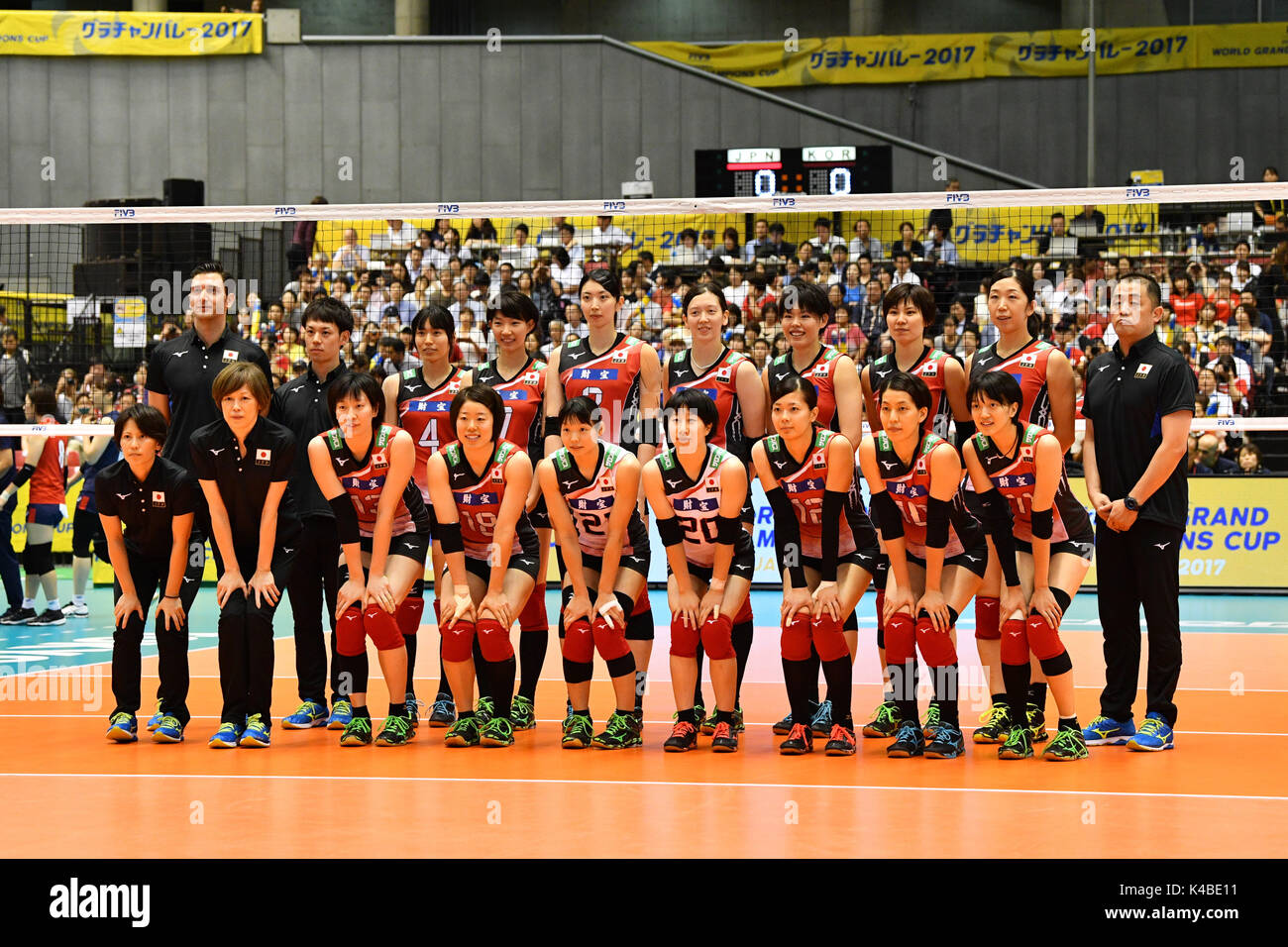 Tokyo, Japan. 5th Sep, 2017. Japan team group (JPN) Volleyball : FIVB ...