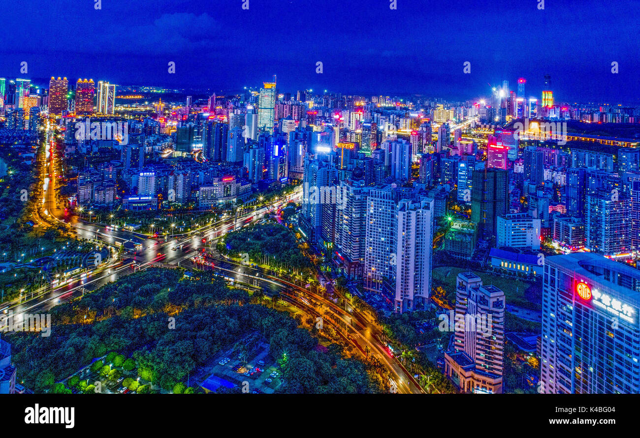 Nanning, China. 4th Sep, 2017. Aerial photography of Nanning, southwest ...