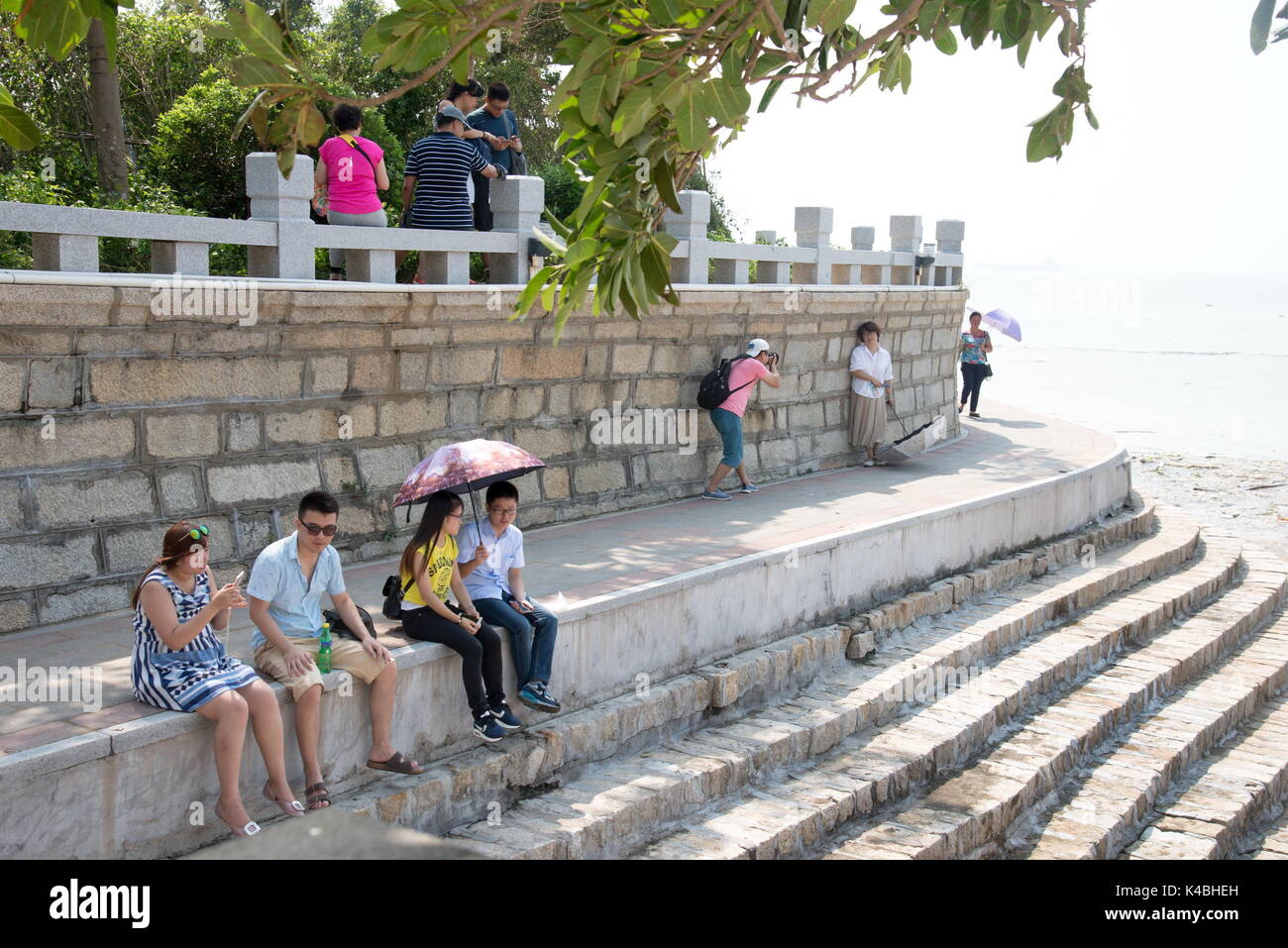 Xiamen, China. 6th Sept, 2017. Beach scenery of Xiamen in southeast ...