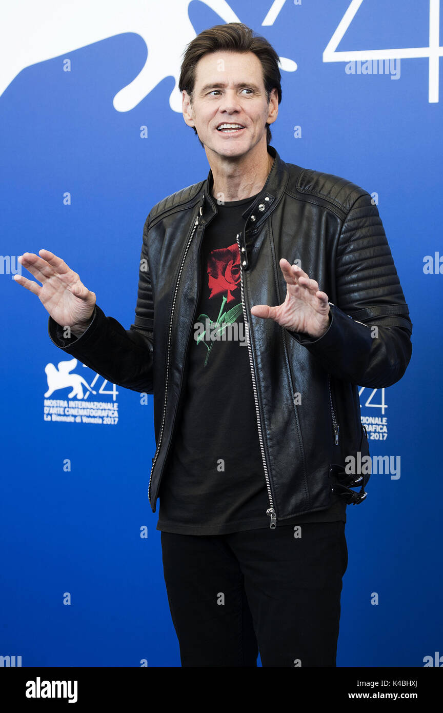 Venice Italien 05th Sep 2017 Jim Carrey During The Jim Andy The