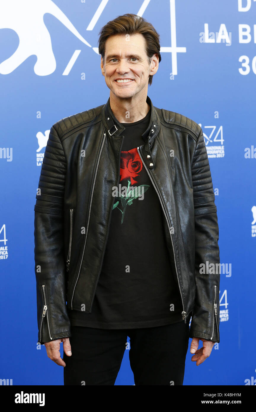 Venice Italien 05th Sep 2017 Jim Carrey During The Jim Andy The
