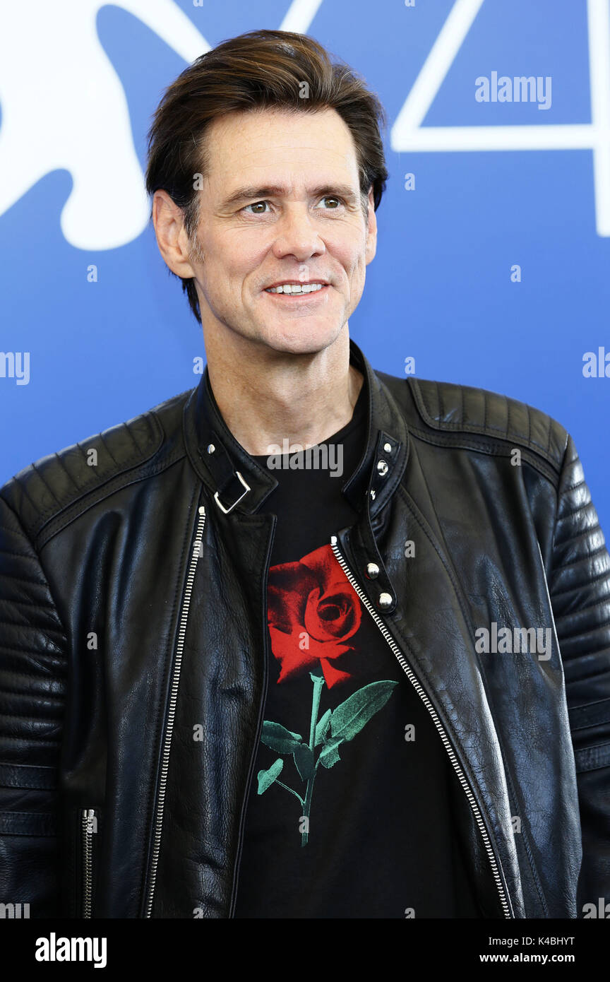 Venice Italien 05th Sep 2017 Jim Carrey During The Jim Andy The