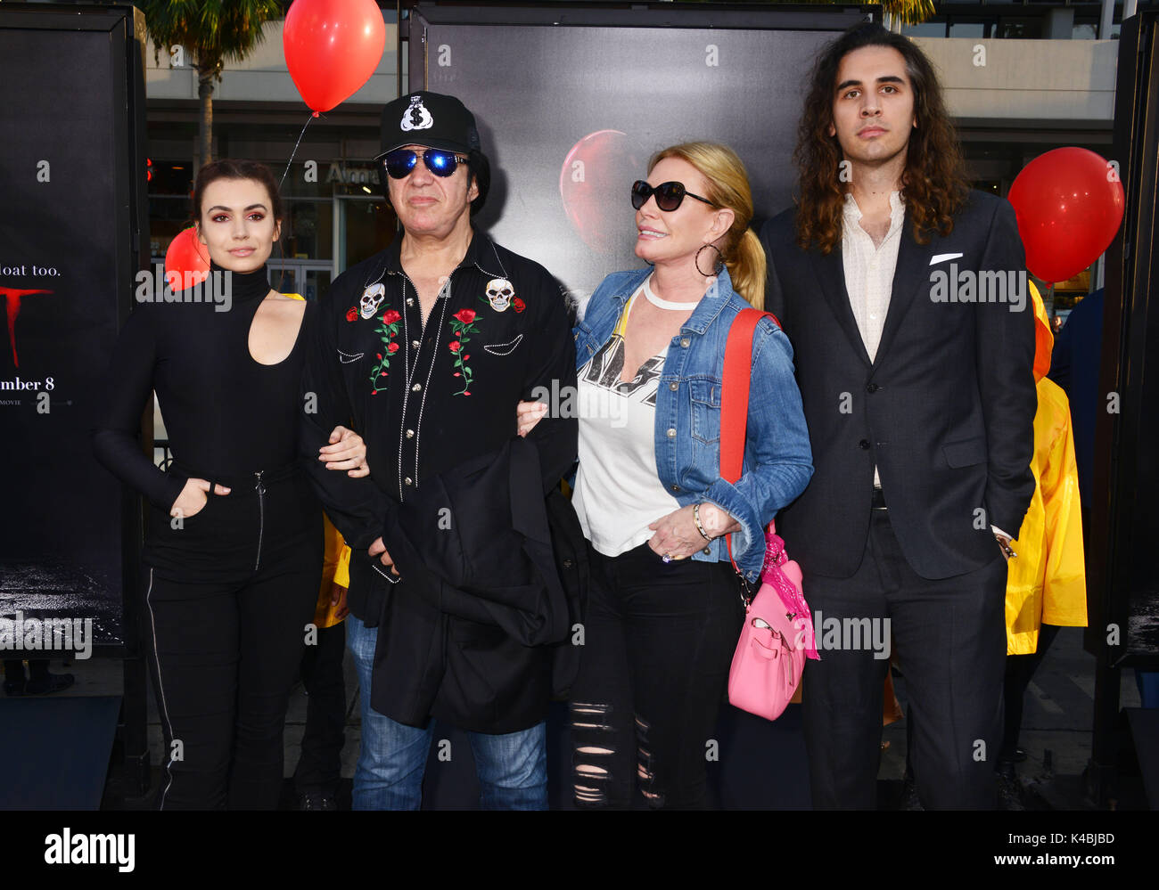 Los Angeles, USA. 05th Sep, 2017. a Gene Simmons family arriving at the ...