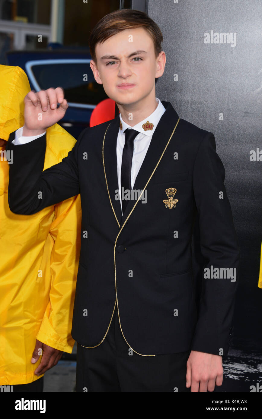 Los Angeles, USA. 05th Sep, 2017. Jaeden Lieberher 081 arriving at the ...