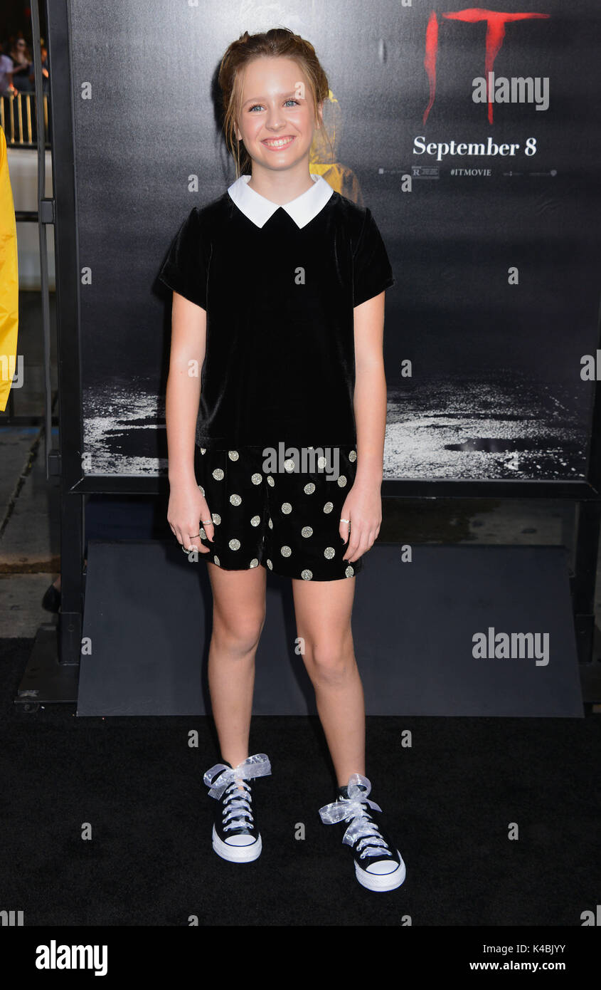 Los Angeles, USA. 05th Sep, 2017. Lu Lu Wilson 084 arriving at the IT ...