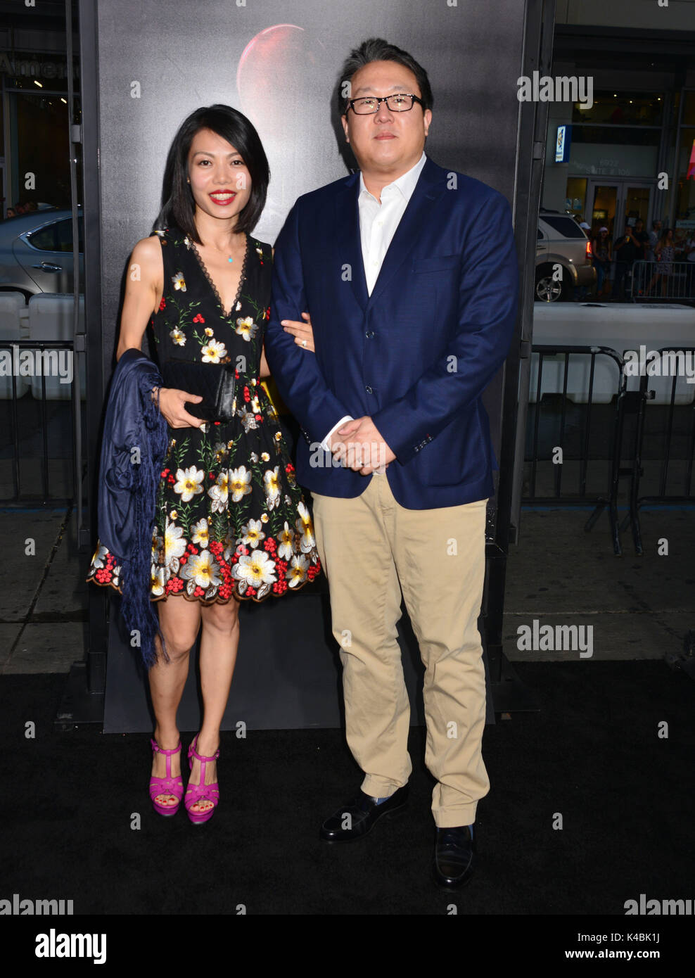 Los Angeles, USA. 05th Sep, 2017. Roy Lee and wife - Producer 058 ...