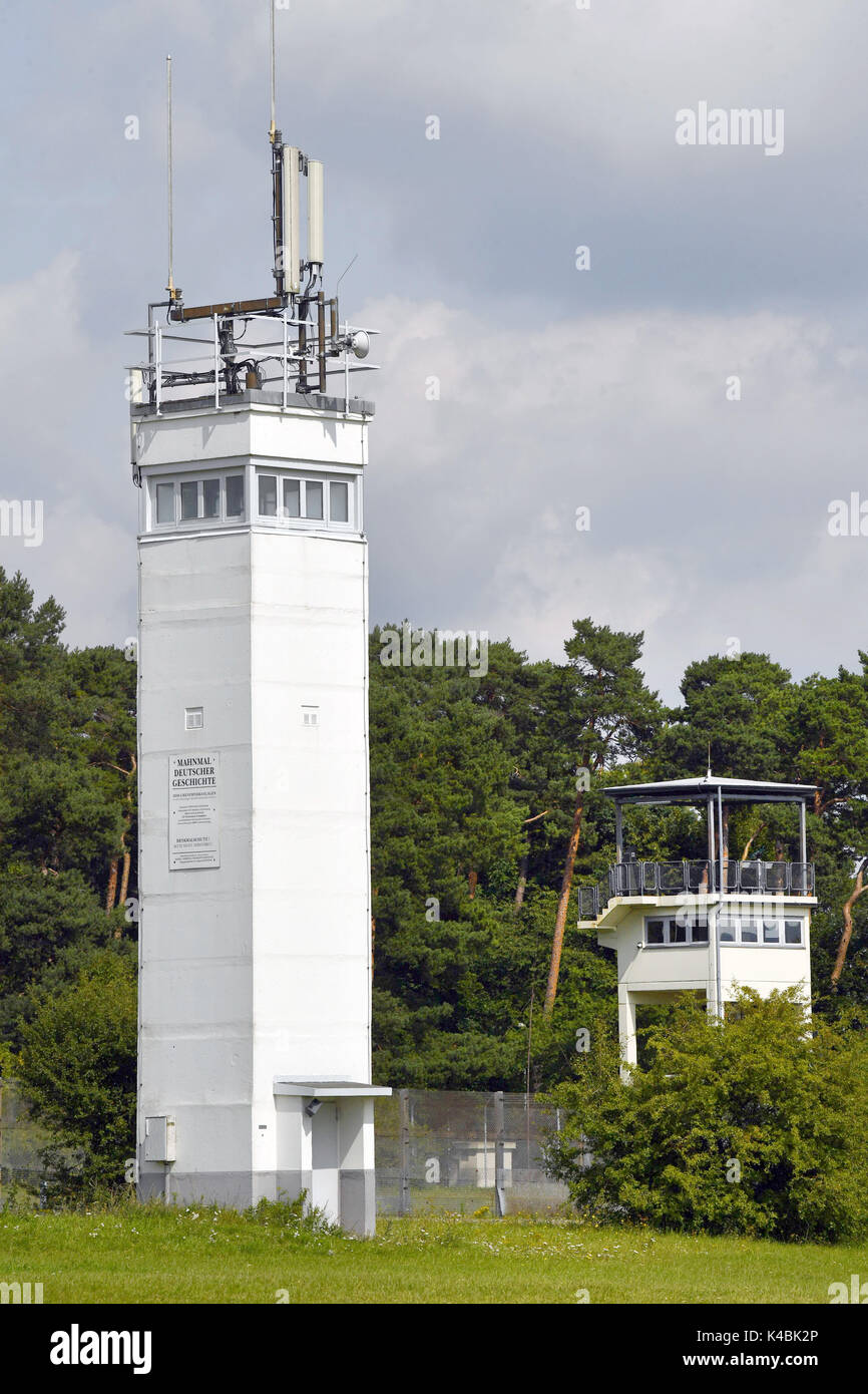 Geisa, Germany. 22nd Aug, 2017. Guard towers belonging to the GDR and ...
