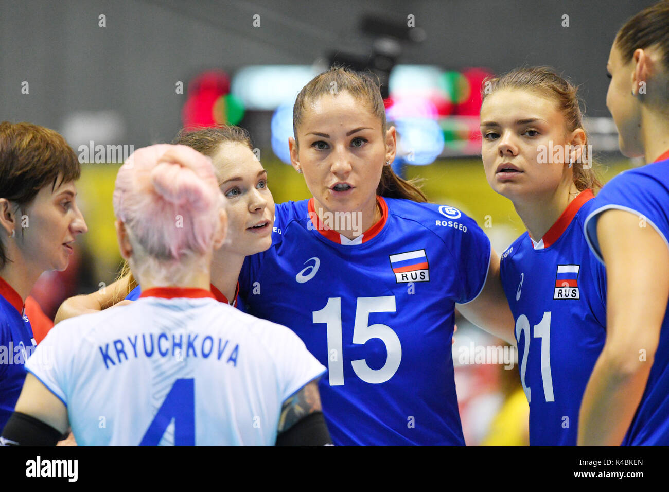 (L-R) Irina Filishtinskaia, Tatiana Kosheleva, Ekaterina Efimova (RUS ...