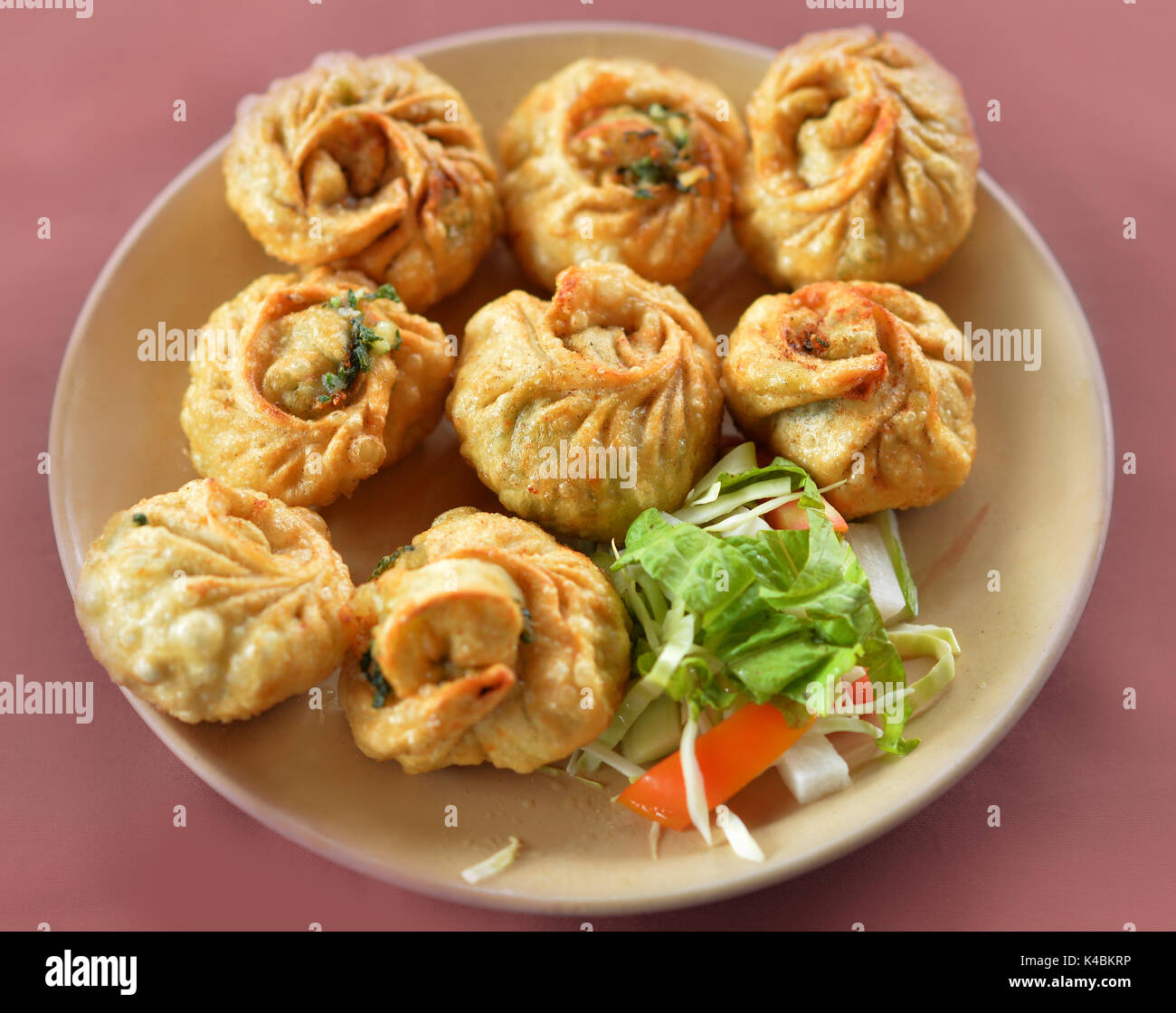 Close up cooking fried dumplings hi-res stock photography and images ...