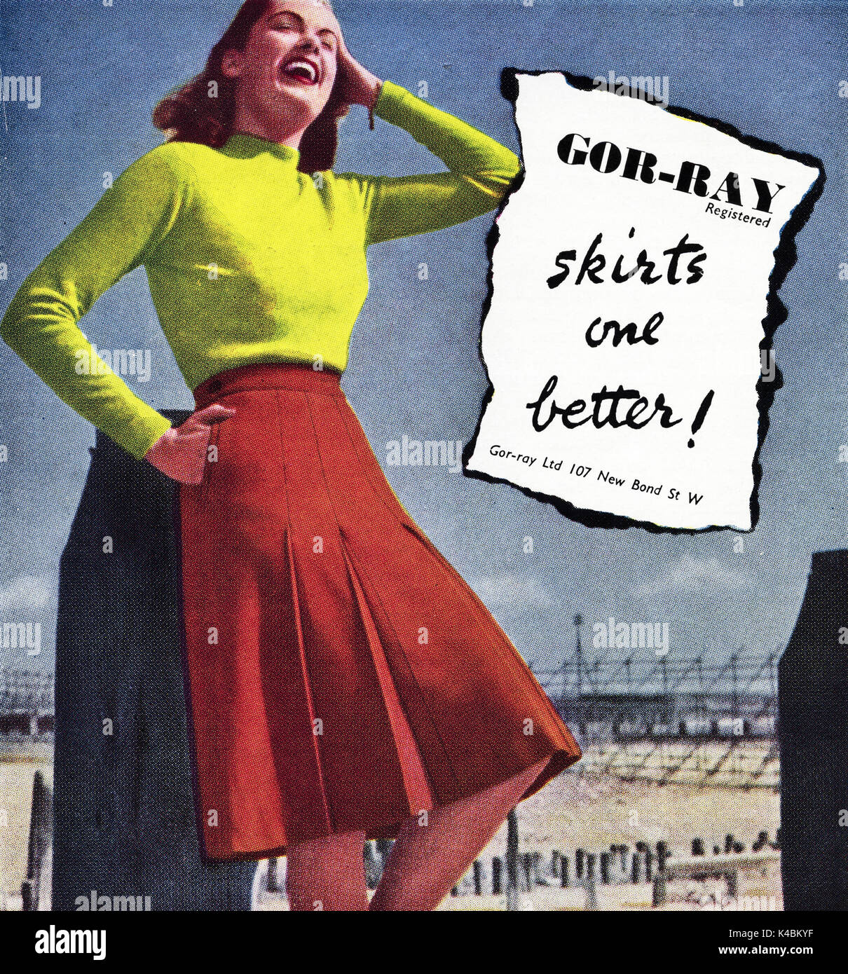 1940s old vintage original advert advertising Gor-ray skirts in ...