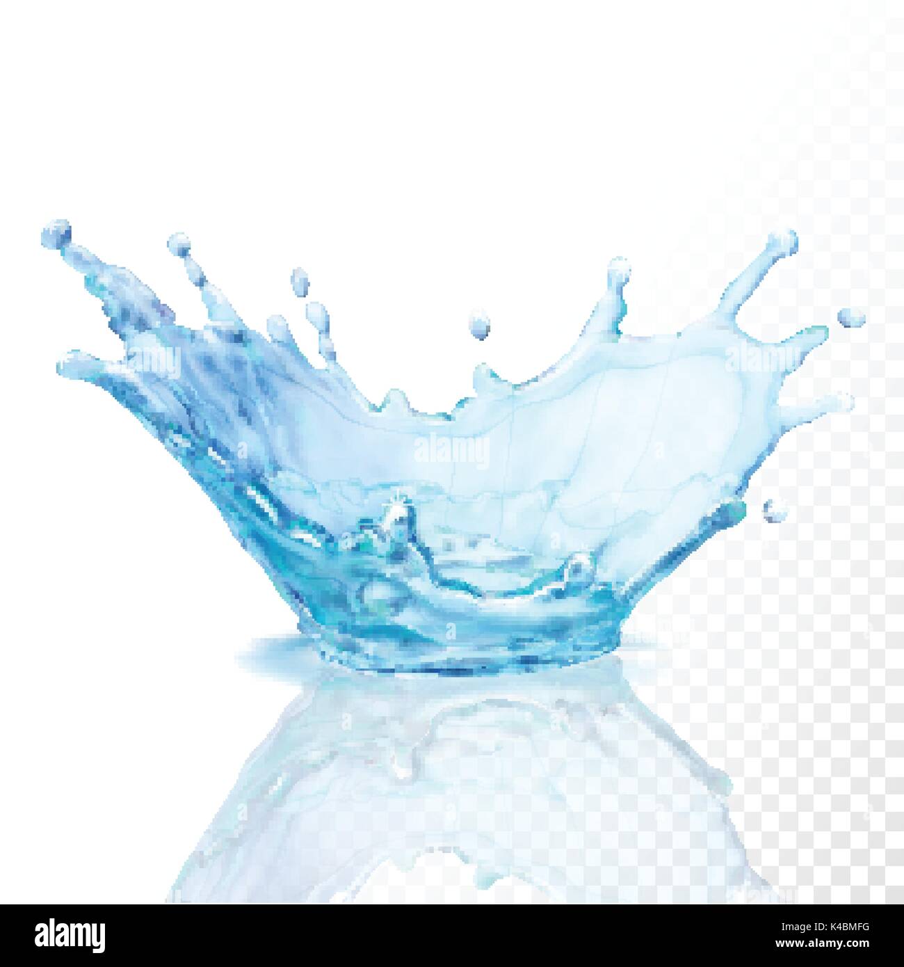 Water crown splash, isolated on transparent background Stock Vector Image & Art - Alamy