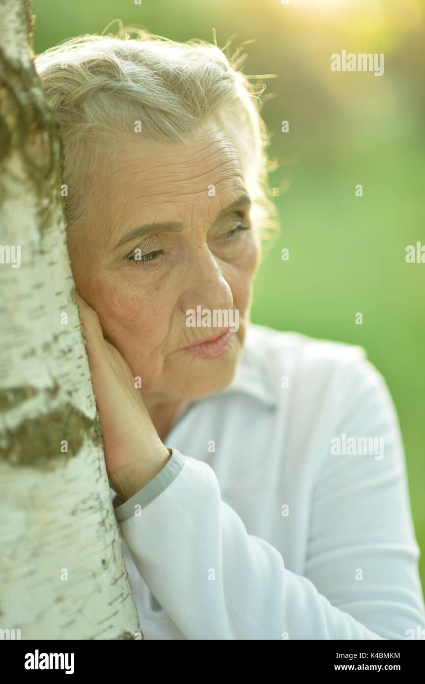 senior beautiful woman posing Stock Photo - Alamy