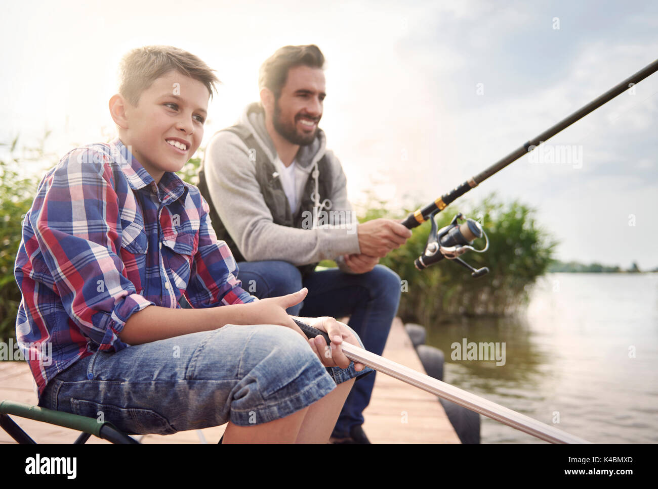 Fishing is a very relaxing activity Stock Photo - Alamy
