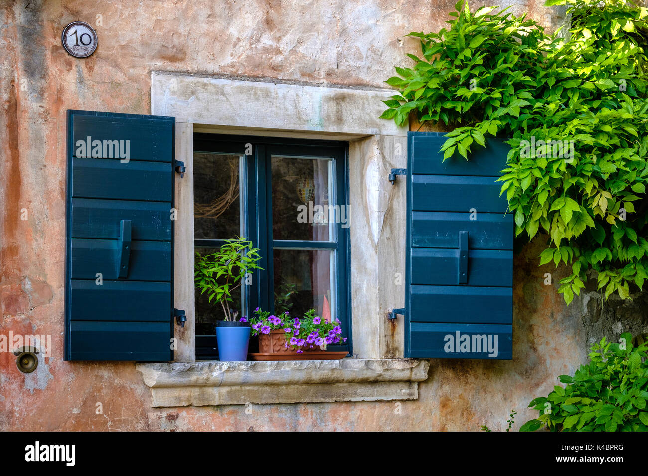 Picturesque Window In Istria Stock Photo - Alamy