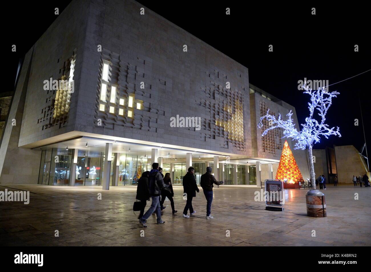 Christmas Dinner In Valetta On Malta Christmas Tree Made Of Glass Balls ...