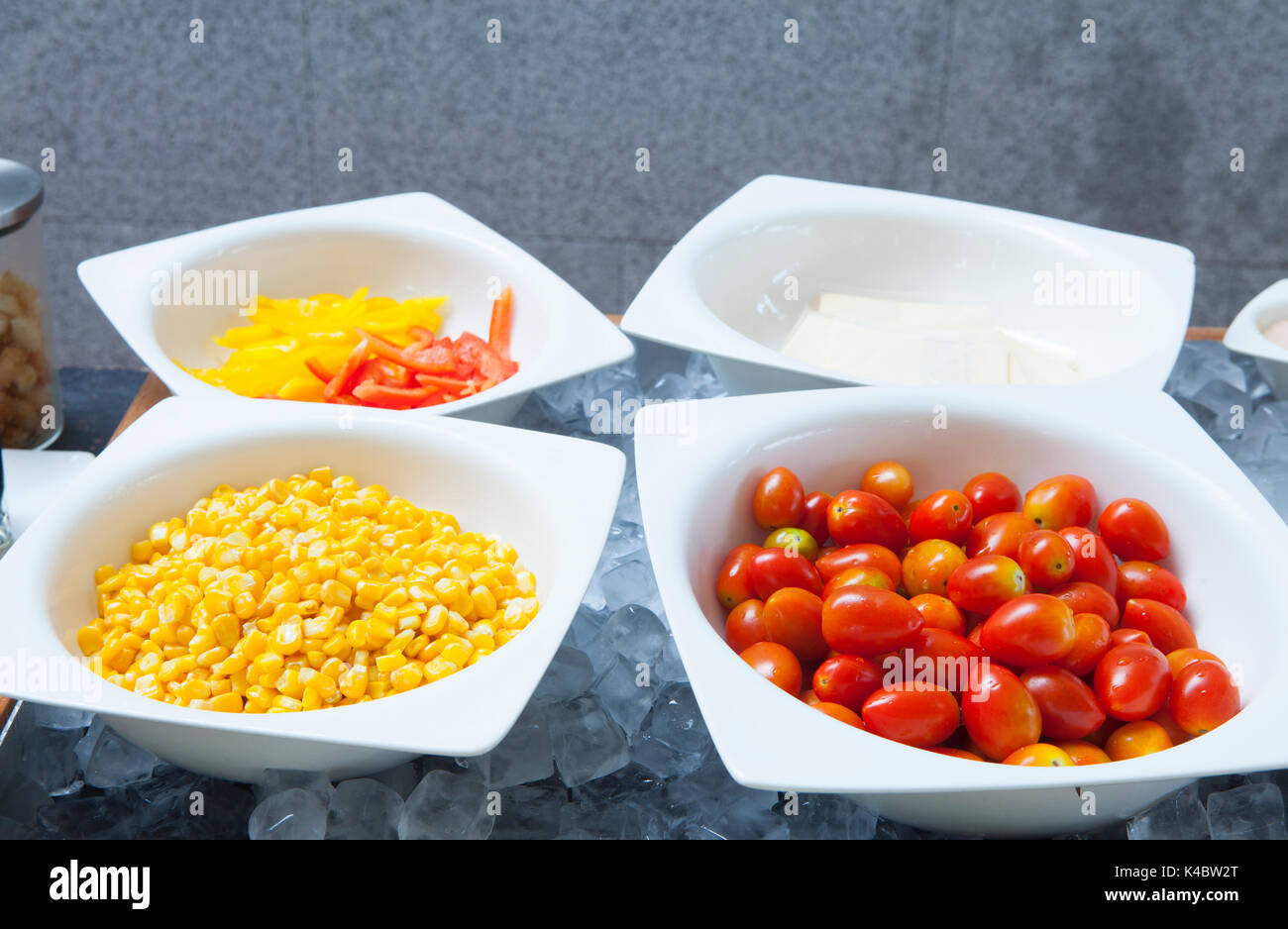 Food collection vegetables put on ice Stock Photo - Alamy