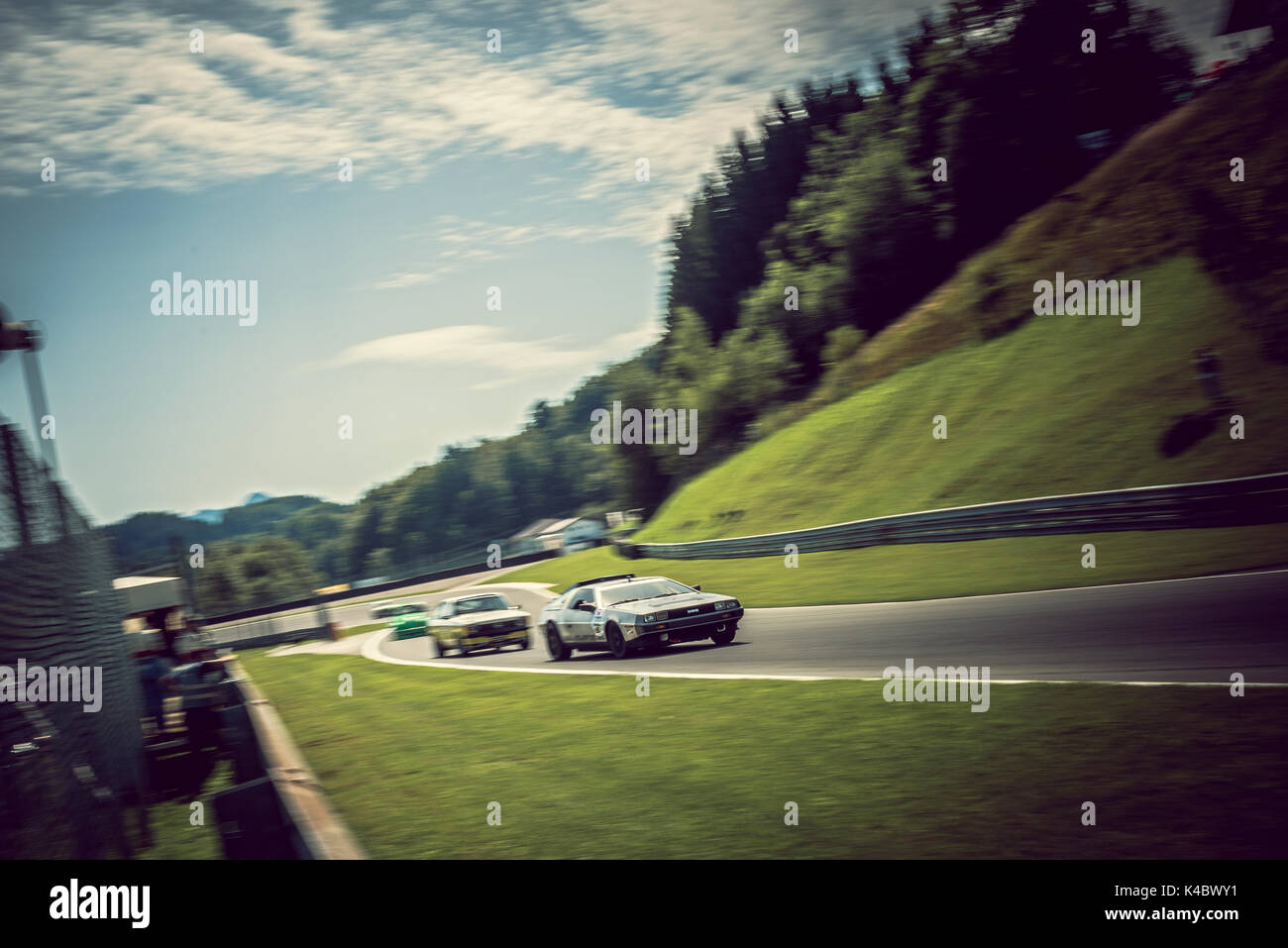 Classic Car Racing Stock Photo - Alamy