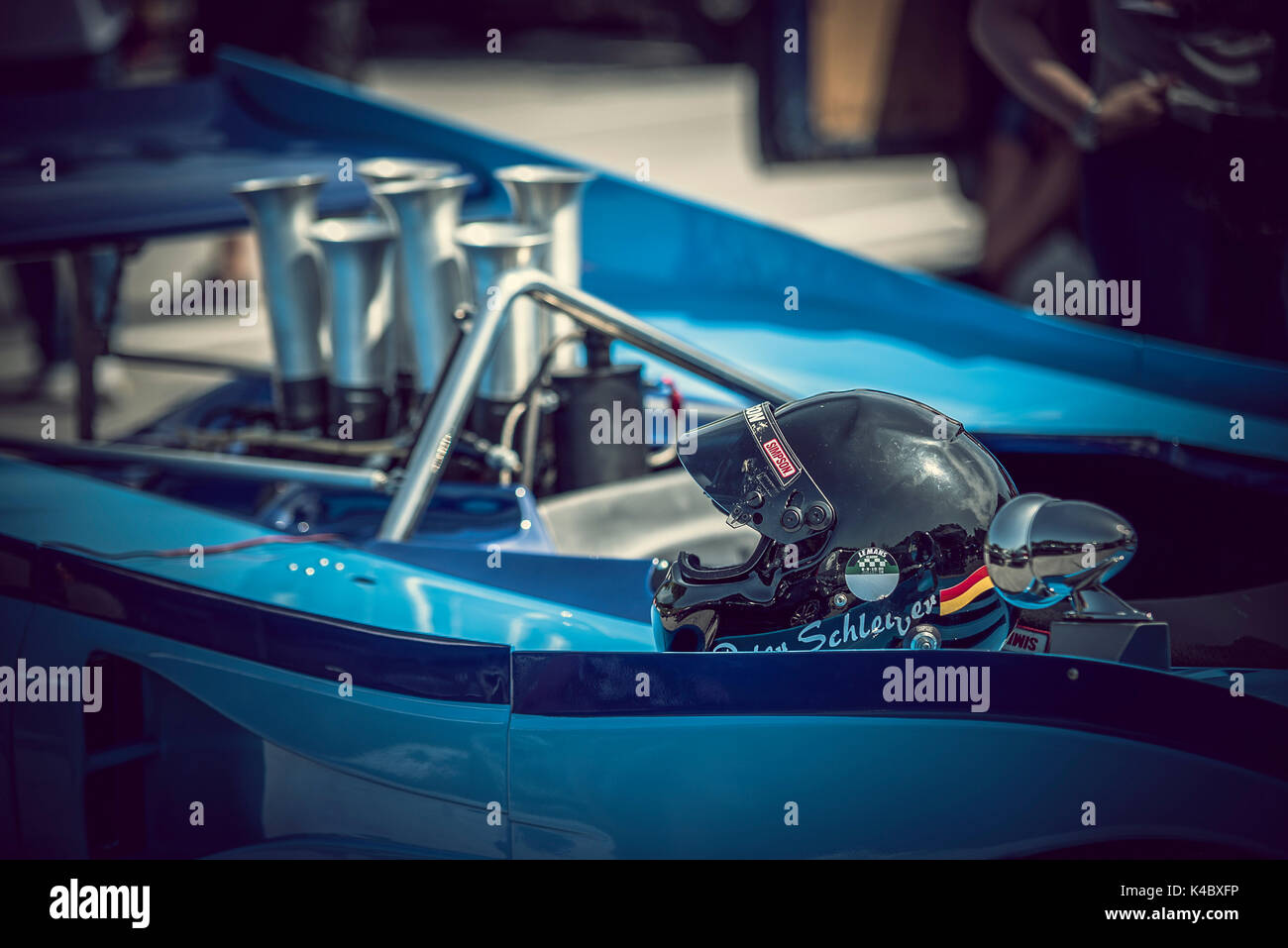 Classic Car Racing Stock Photo - Alamy