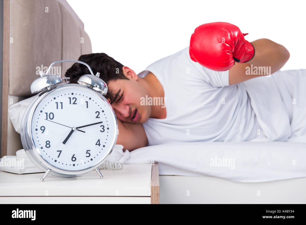 Boxing glove boxing alarm clock hi-res stock photography and images - Alamy