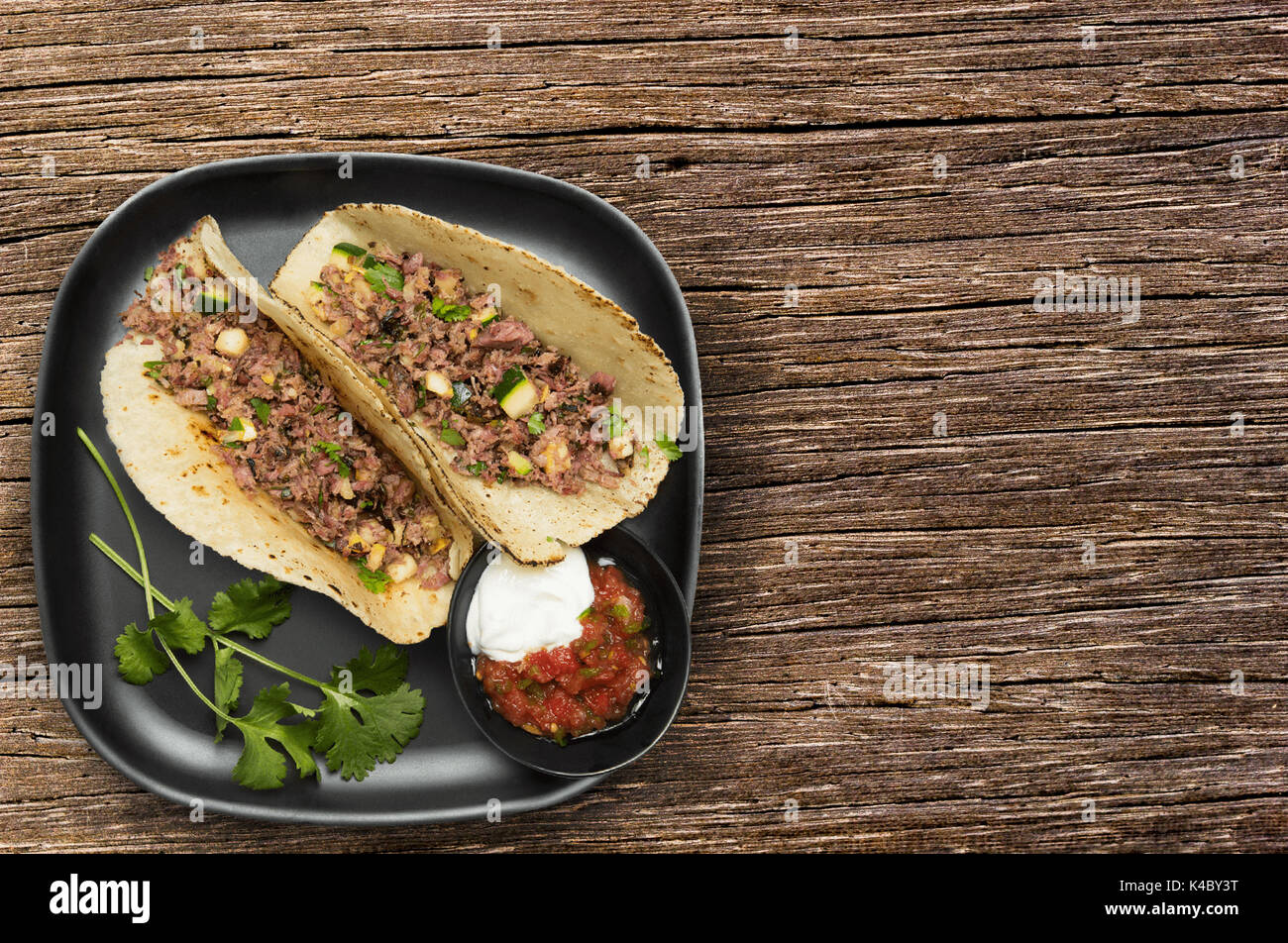 Top view tacos fresh hi-res stock photography and images - Alamy