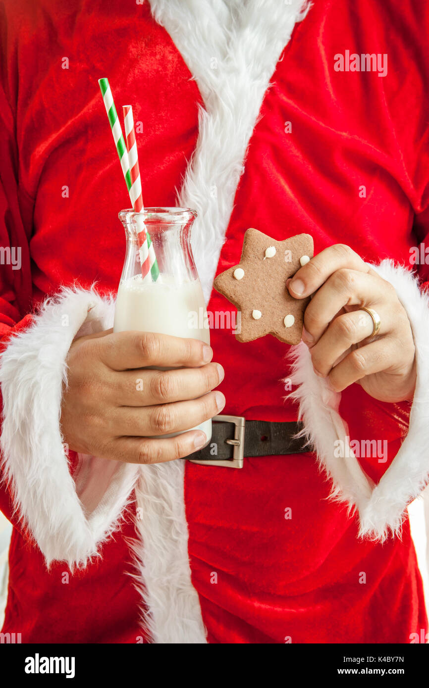 Santa Is Taking A Break Stock Photo - Alamy