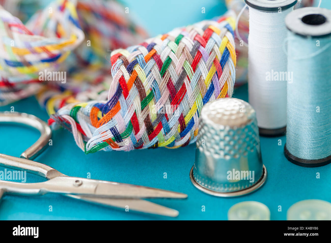 Colorful Cotton Thread Stock Photo - Alamy