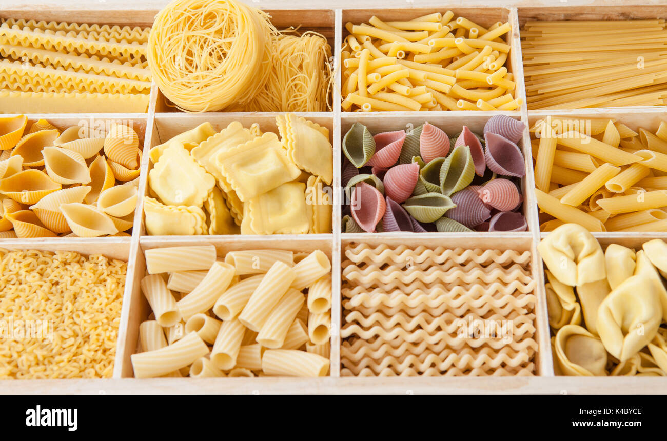 Assortment Of Pasta Stock Photo - Alamy