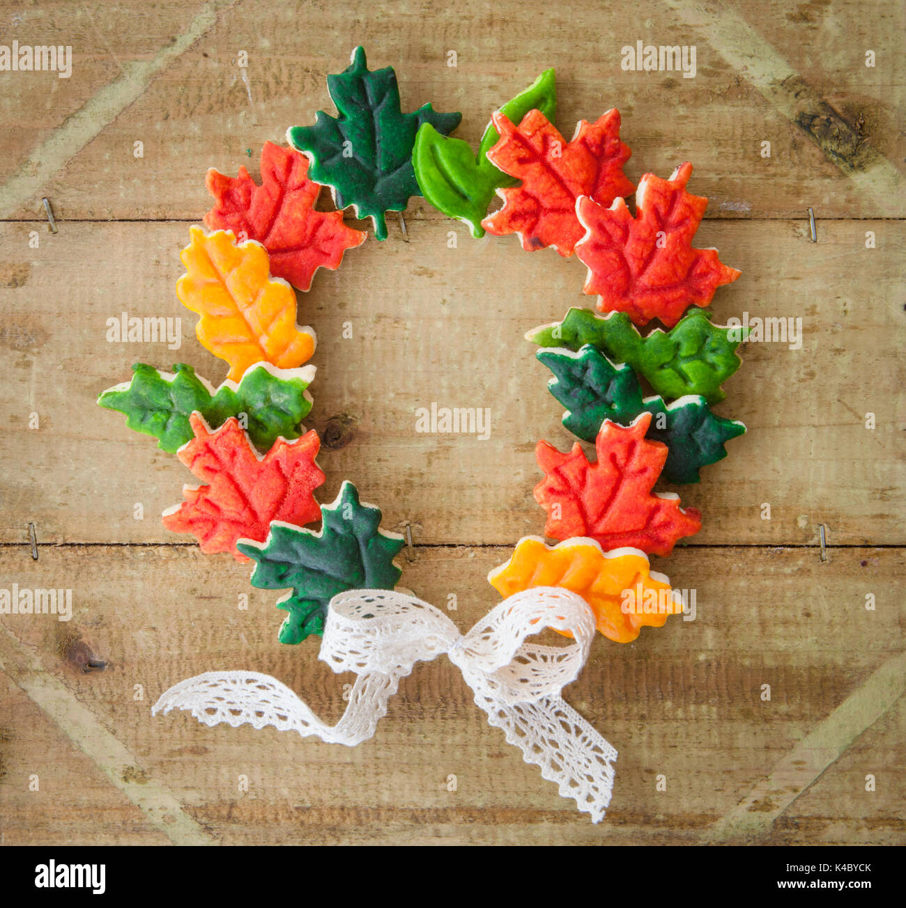 Autumn Leave Cookies Stock Photo - Alamy