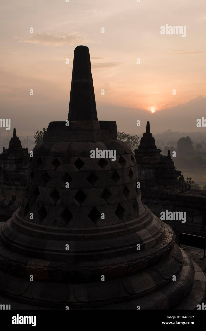 Borobudor temple in Java, Indonesia Stock Photo - Alamy