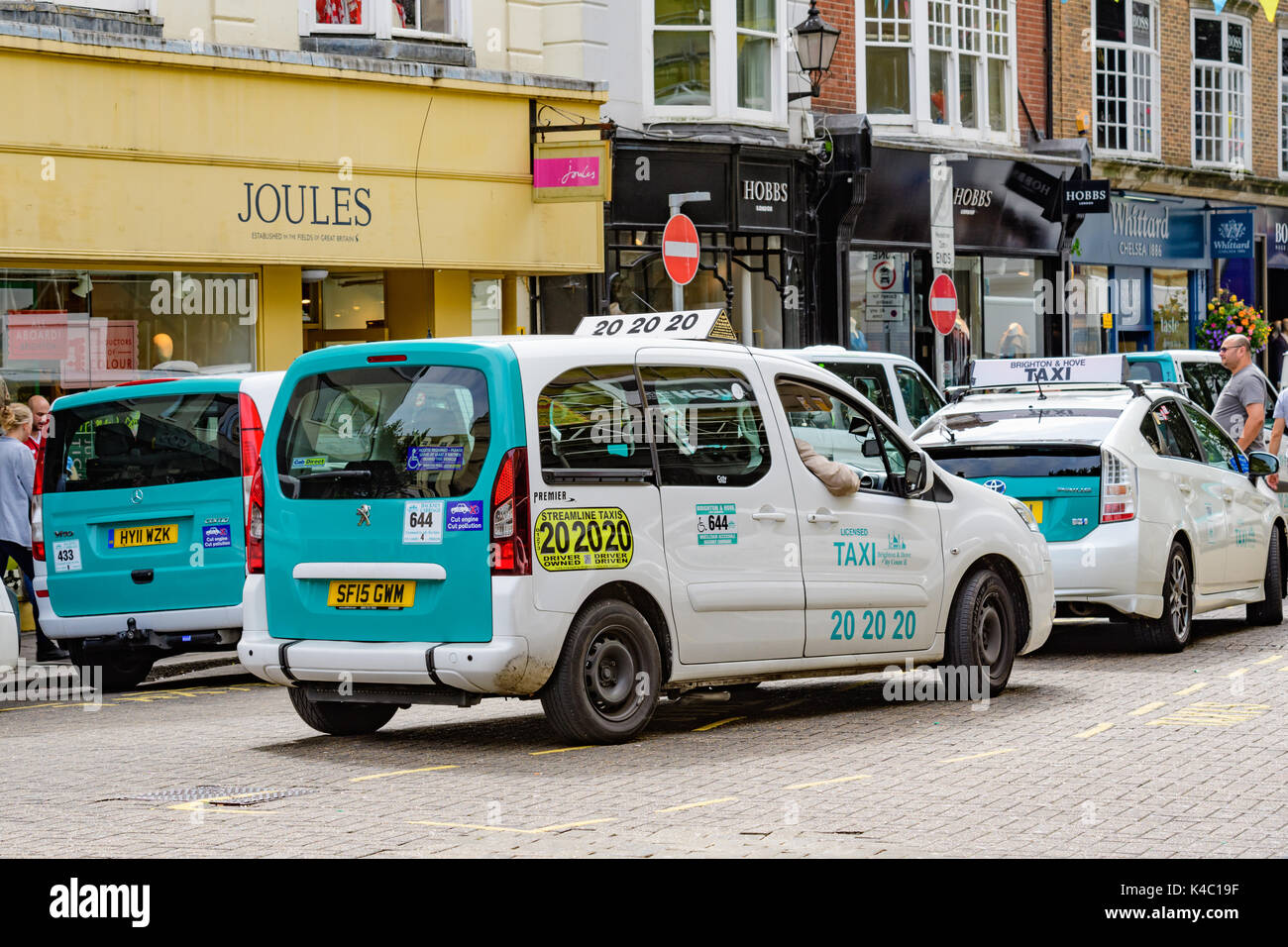 Taxi rank at Brighton Stock Photo - Alamy