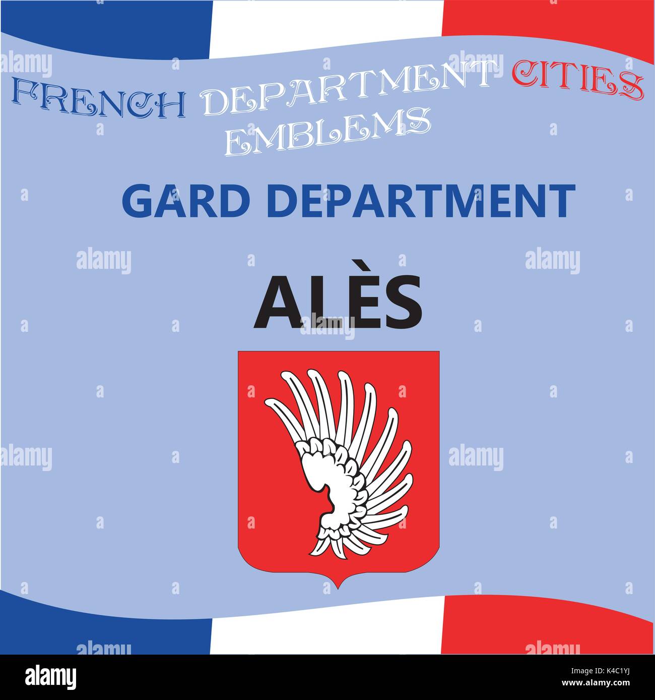 Official emblems and flags of Franch cities Stock Vector Image & Art ...