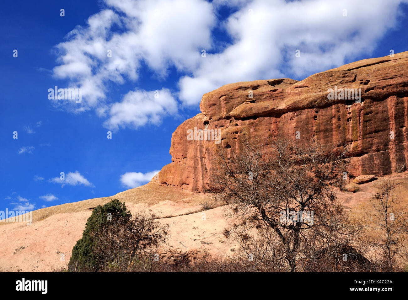 Rock Formation at Red Rocks Park in Denver, Colorado Stock Photo - Alamy