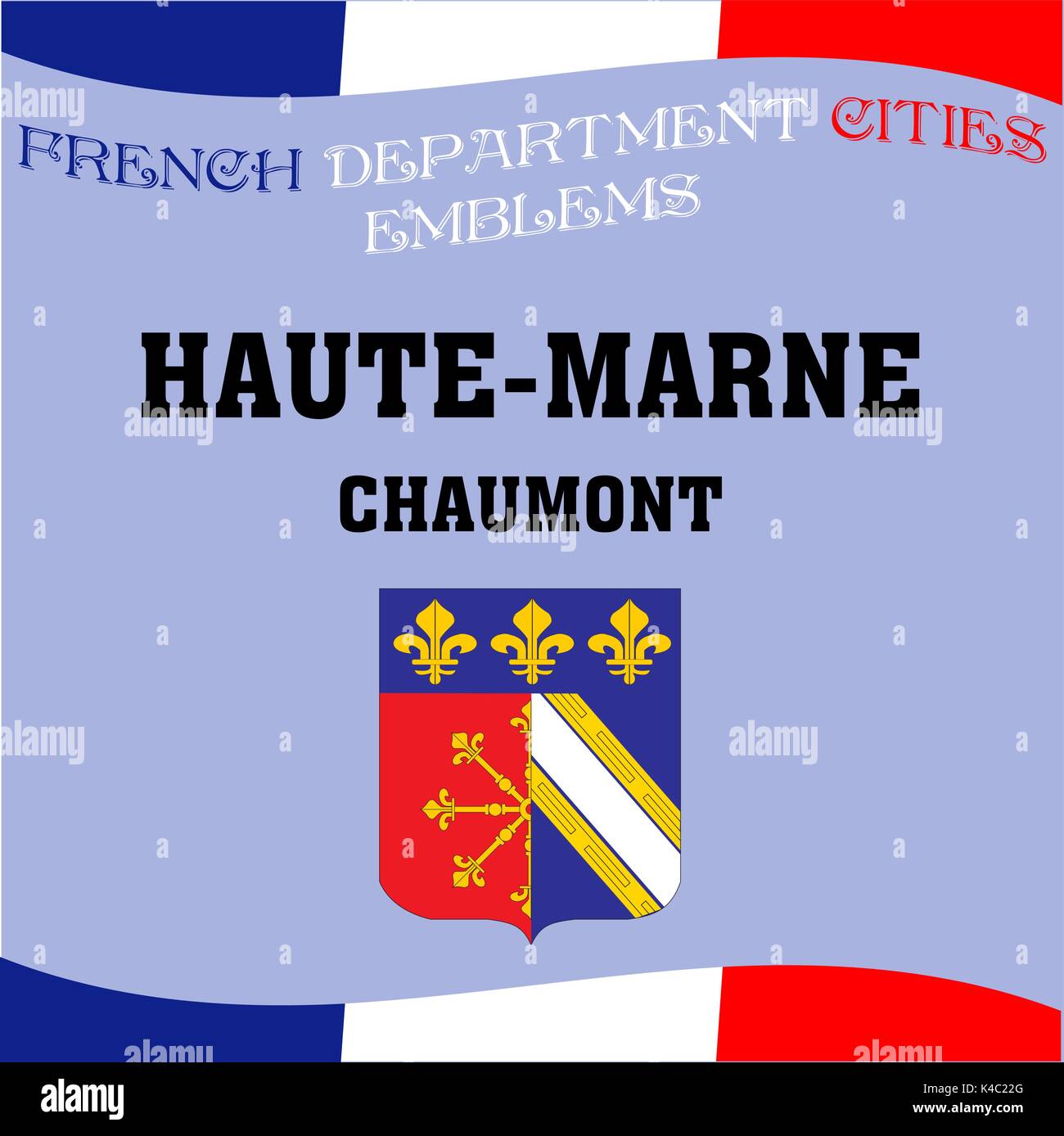 Official emblems and flags of Franch cities Stock Vector Image & Art ...