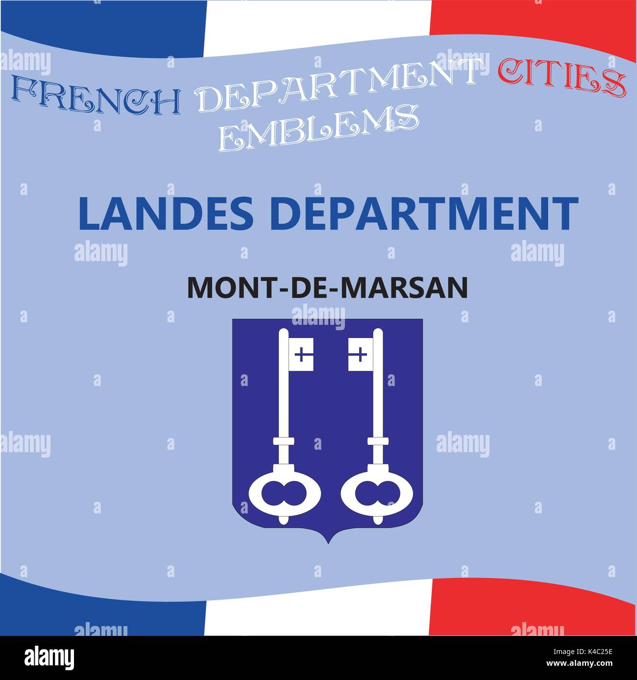 Official emblems and flags of Franch cities Stock Vector Image & Art ...