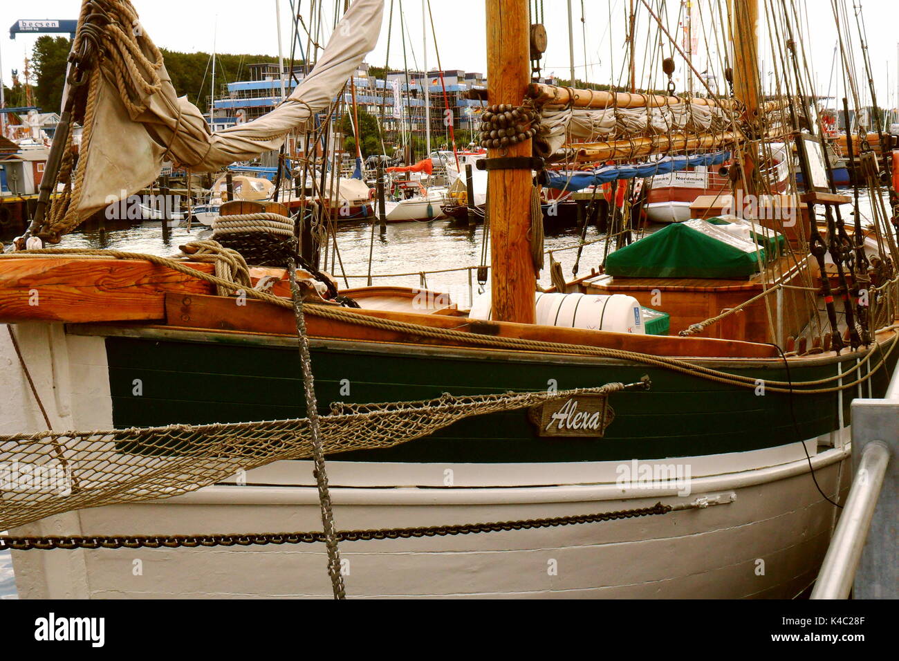 Boat "Alexa" at port in Baltic Sea Stock Photo - Alamy